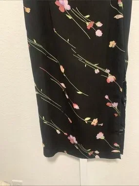Hillard & Hanson | Skirts | Y2k Hillard Hanson Black Midi Skirt With ...